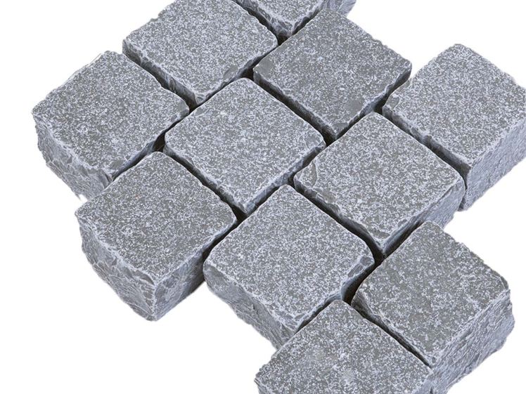 Kalkstein Pflastersteine 10x10x7-9 - Java Blue | jonastone