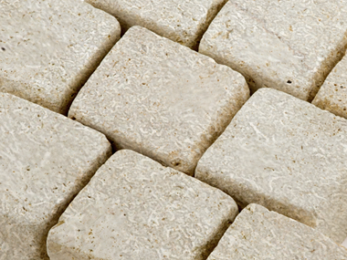 Kalkstein Pflastersteine 10x10x8 - Royal Beige| jonastone