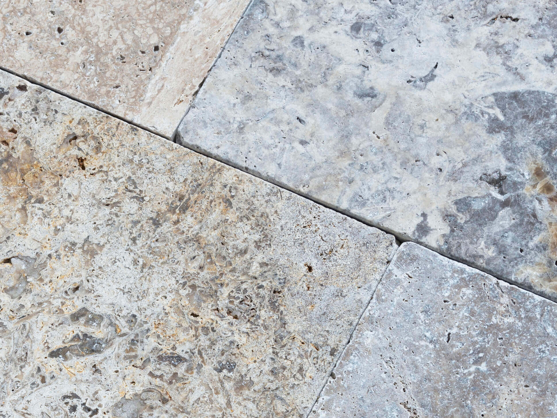 Silver Travertin Terrassenplatten kaufen | jonastone